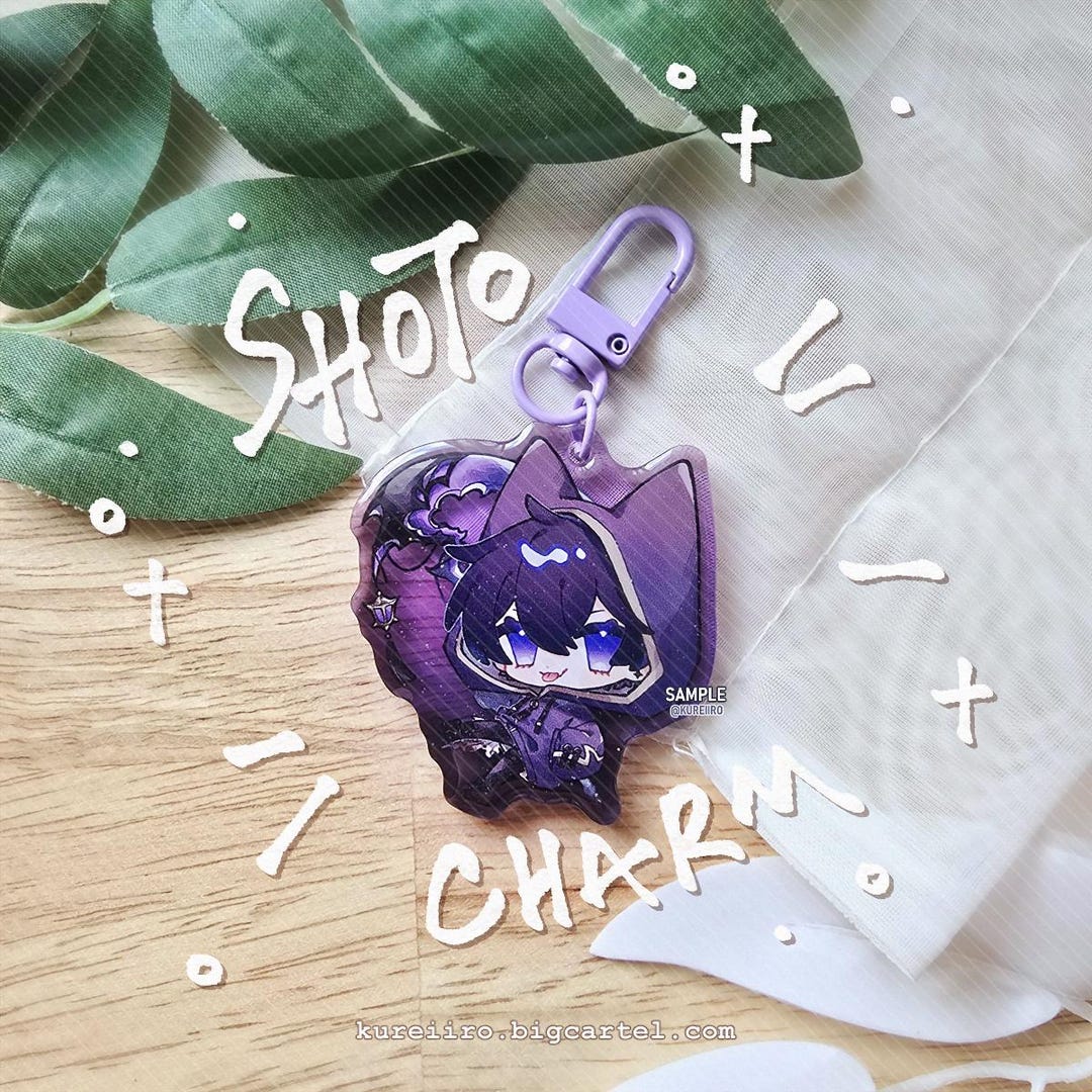 Shoto Glitter Epoxy Acrylic Charm - Etsy