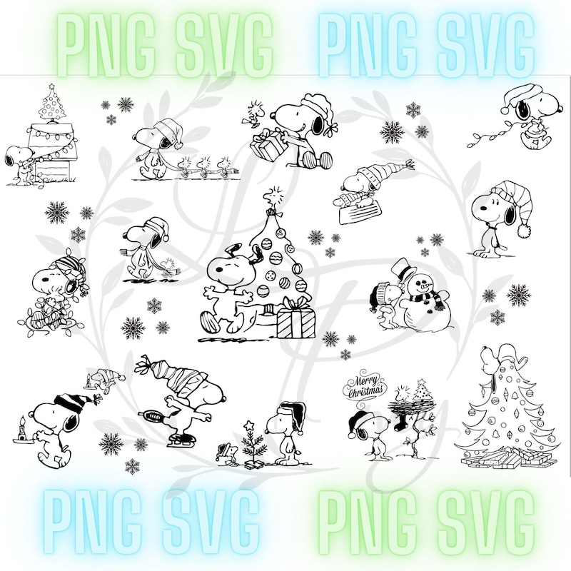 Snoopy Outline - Etsy