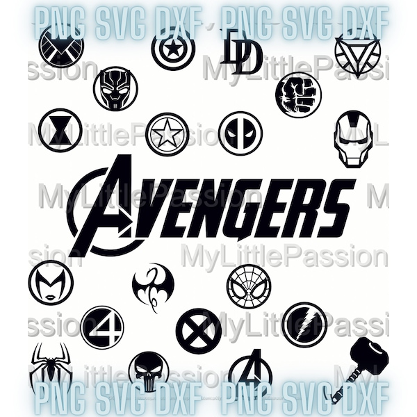Avengers Sticker Logo Svg - Etsy