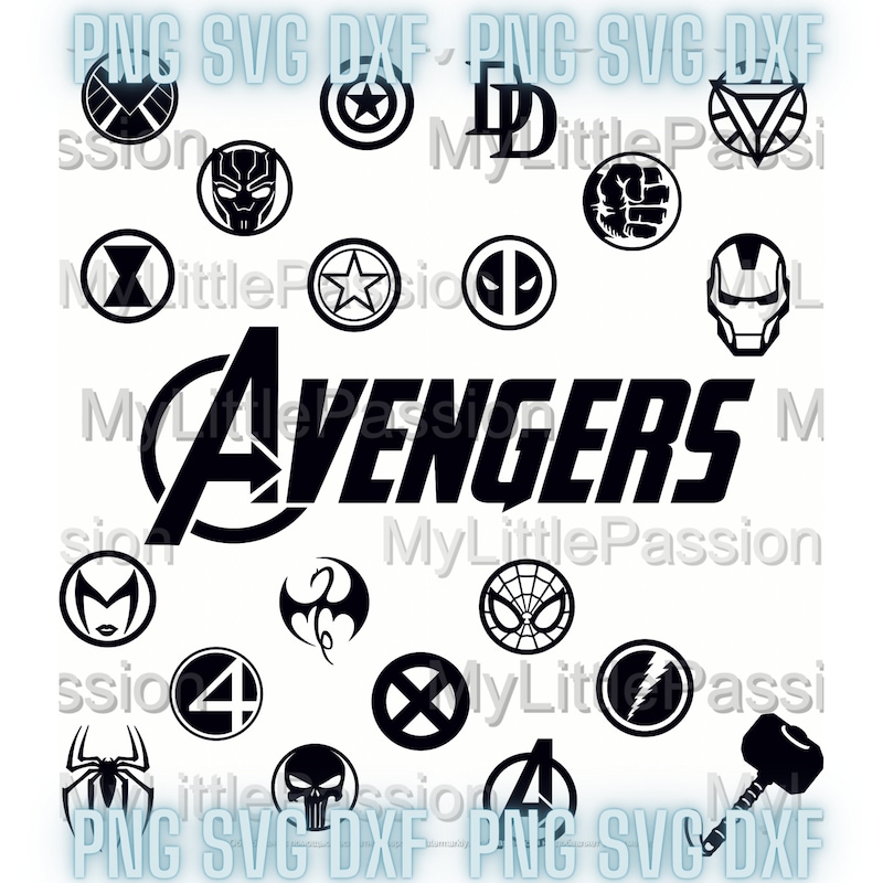 Avengers Sticker Logo Svg - Etsy