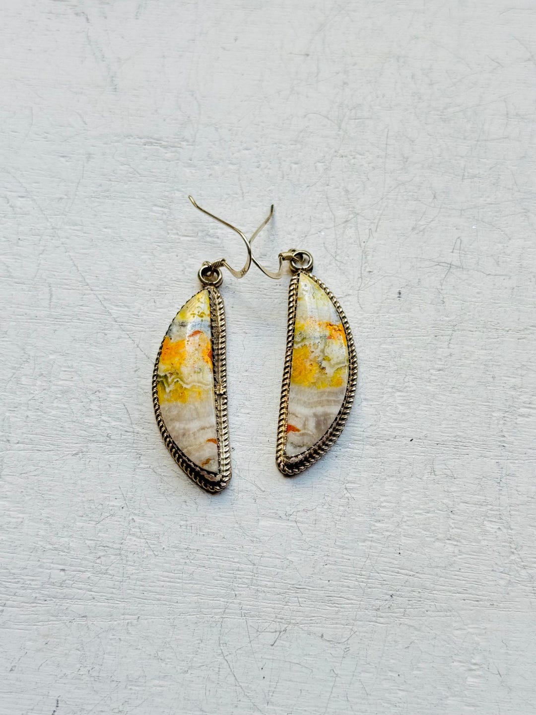 RESELL Reda Galvan Bumblebee Agate Dangle Earrings - Etsy