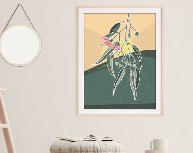 Australian Eucalyptus Gum Leaves II Wall Art. Poster or Canvas. Native ...
