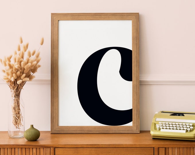 Letter Poster, Letter C Poster, Letter C Printable, Alphabet Print ...