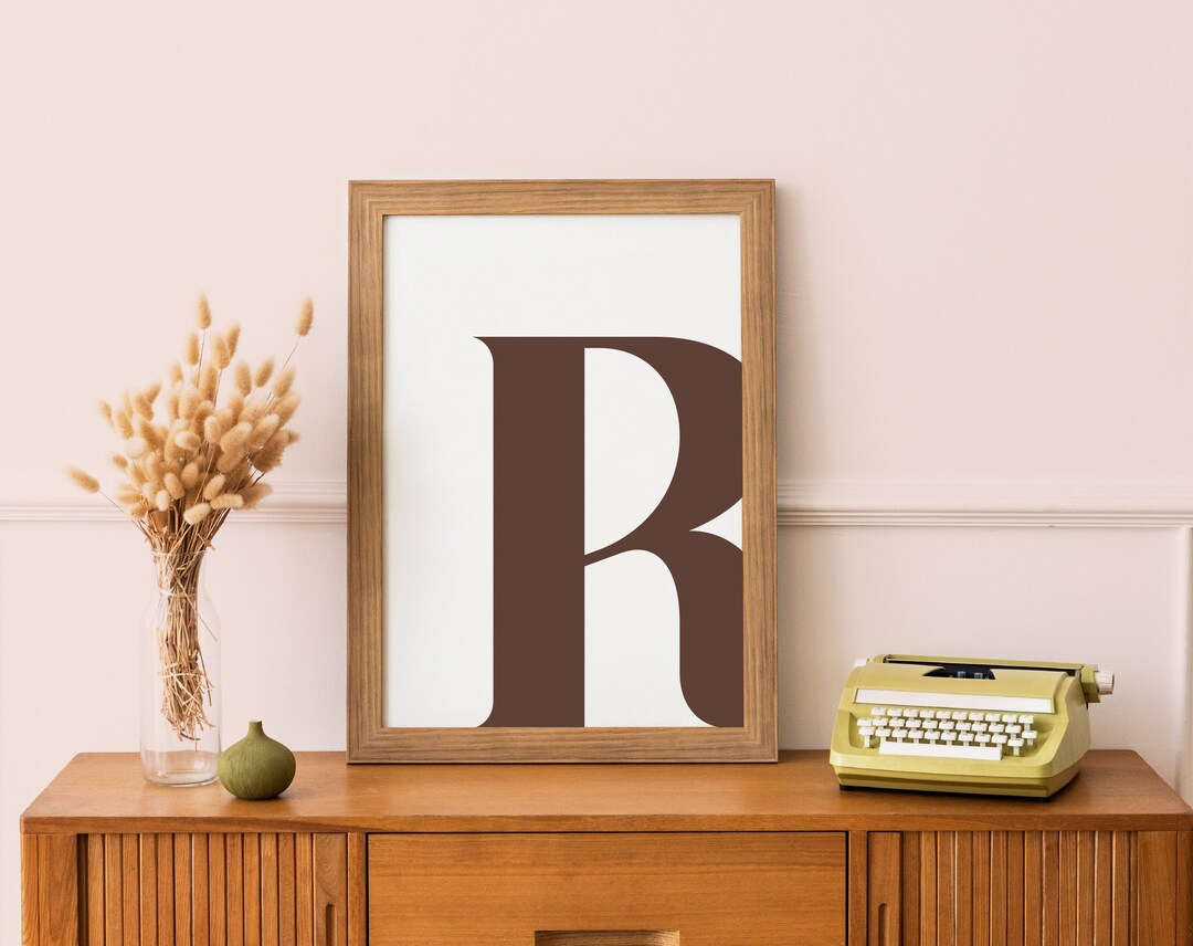 Custom Letter Artwork Choose Font and Colours Single Letter Print ...