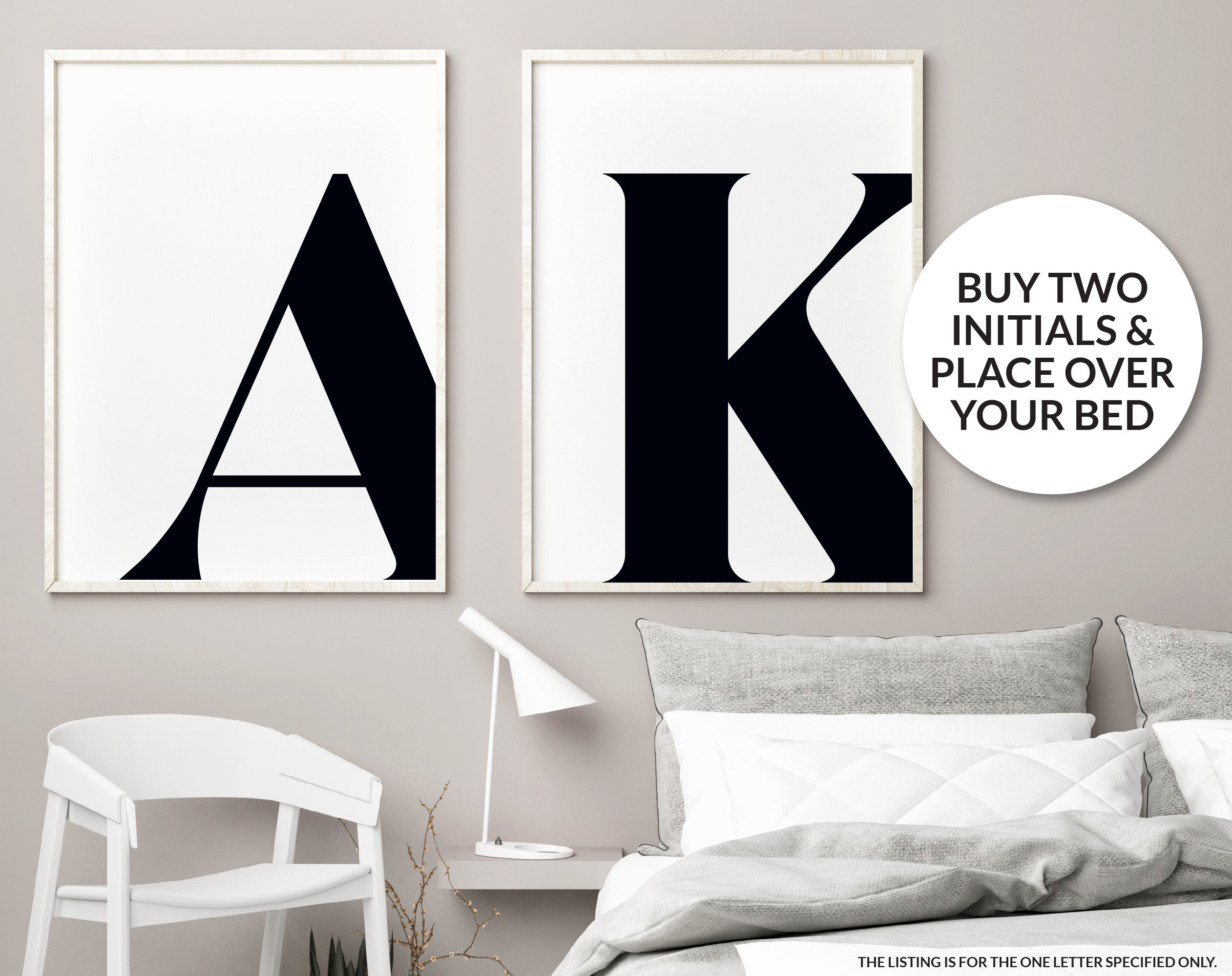 A Initial Artwork A Print Letter A Single Letter Print Name Initial ...