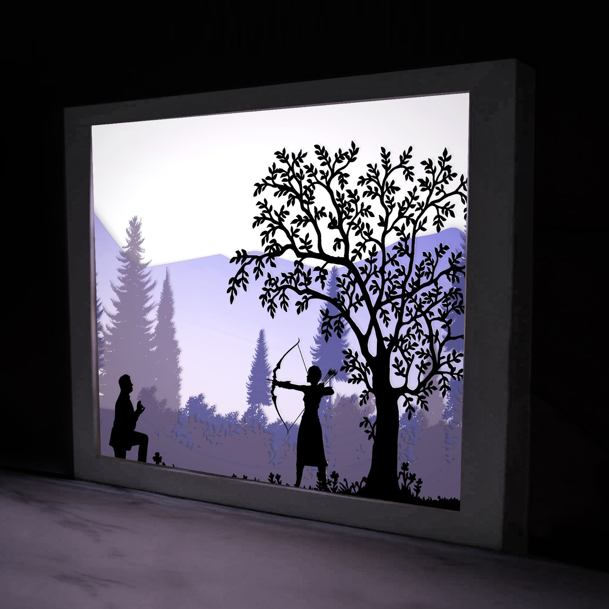 Multilayer do Not Even Think About It Shadow Light - Etsy