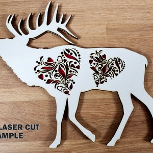 Deer | Laser Cut Files | Paper Cut Files | SVG | CDR | Png | Dxf | Dwg ...
