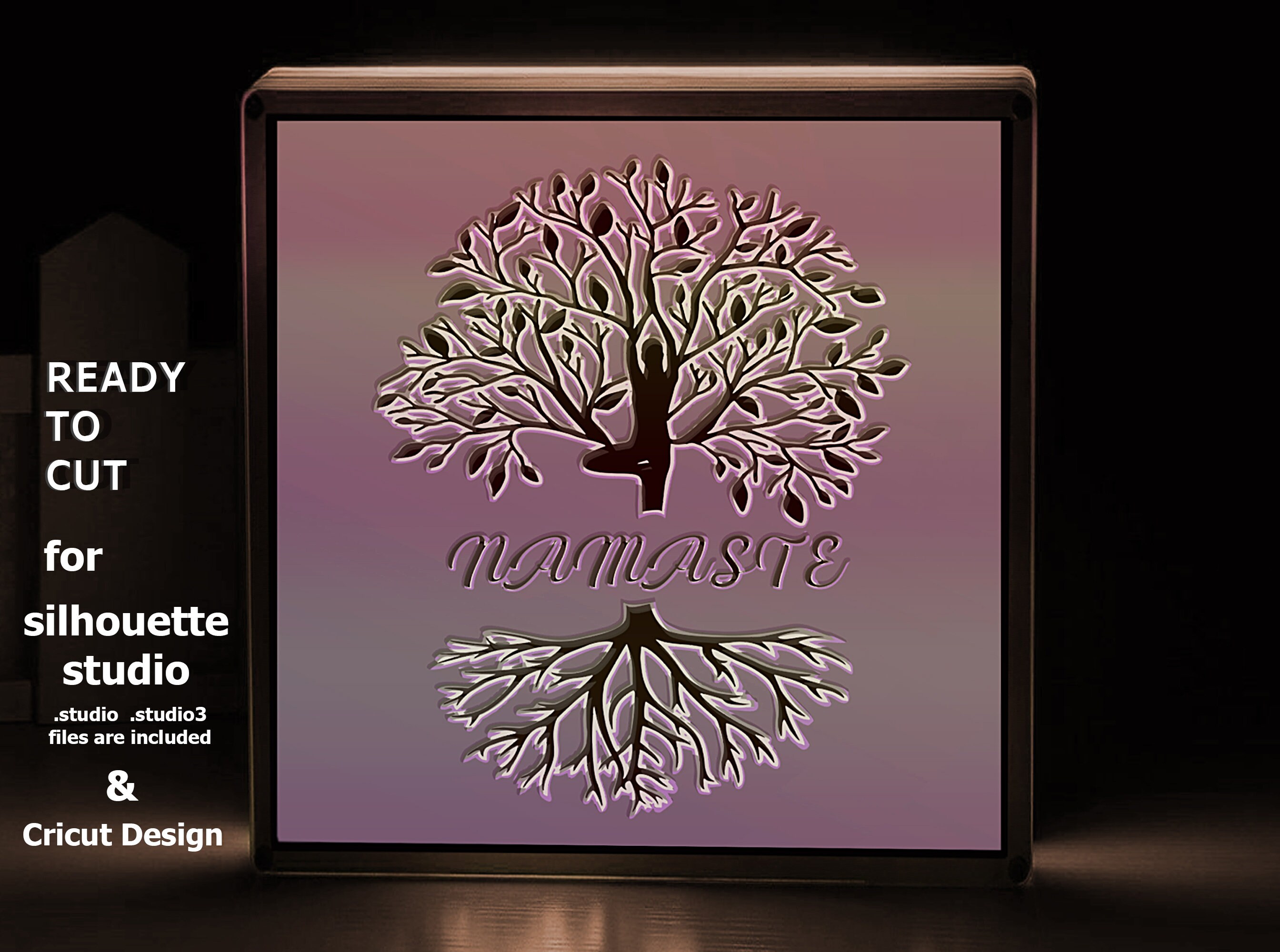 3d Layered Tree of Life Svg, 3d Namaste Svg, SVG - PNG - Cdr - Dxf ...