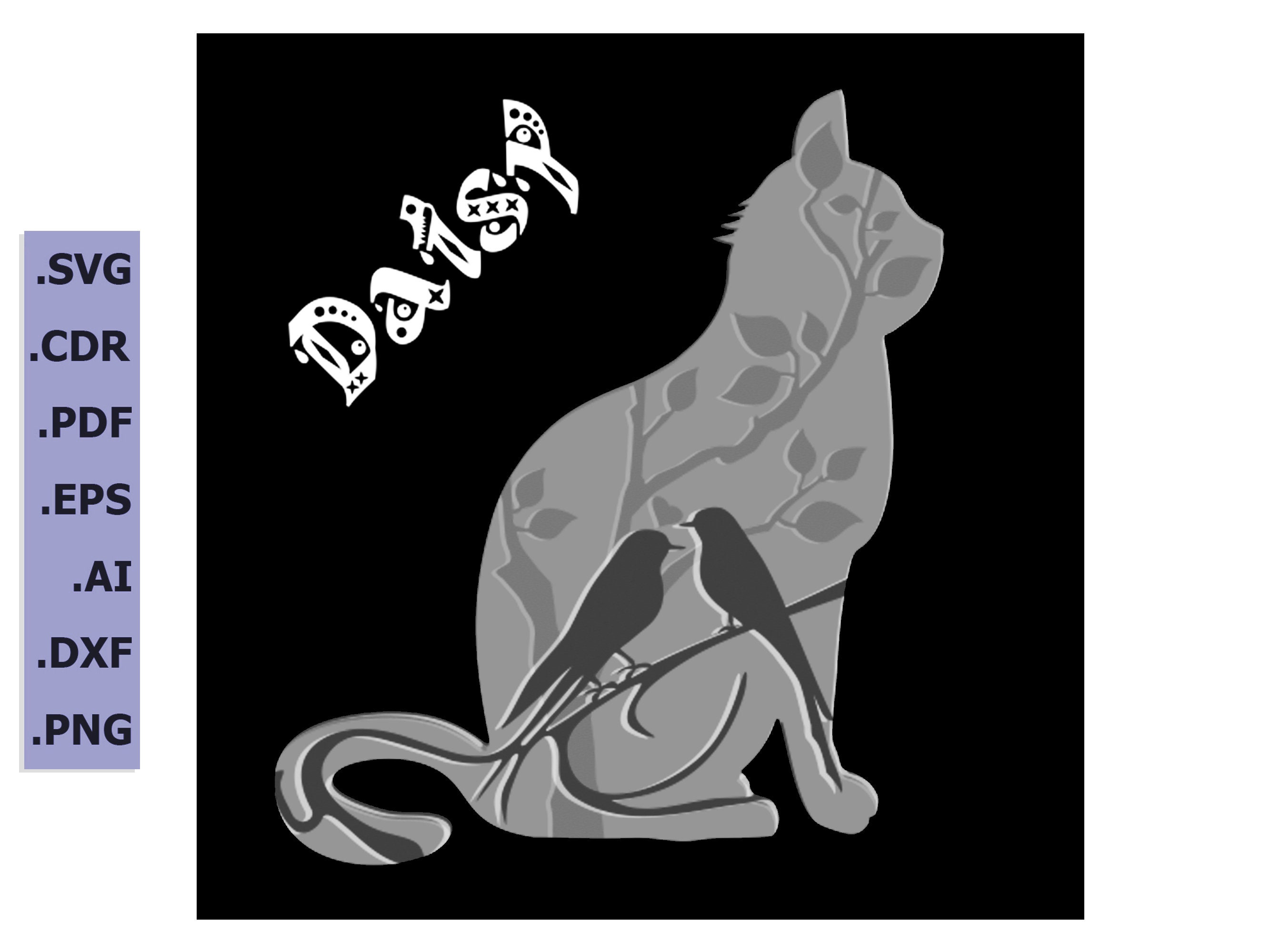 Cat Shadow Box SVG, 3d Papercut Compatible for Silhouette - SVG - Png ...