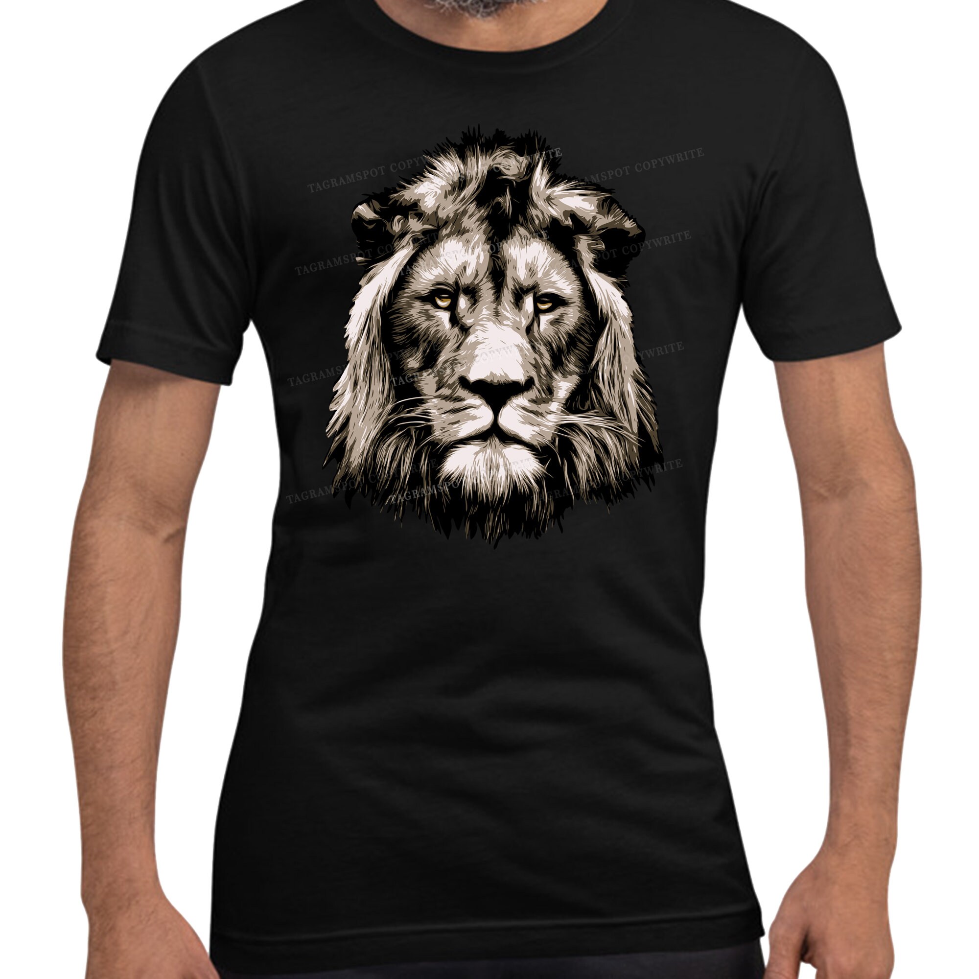 Lion Head Svg, Lion DTF Transfer Design, Lion T-shirt Print, for ...