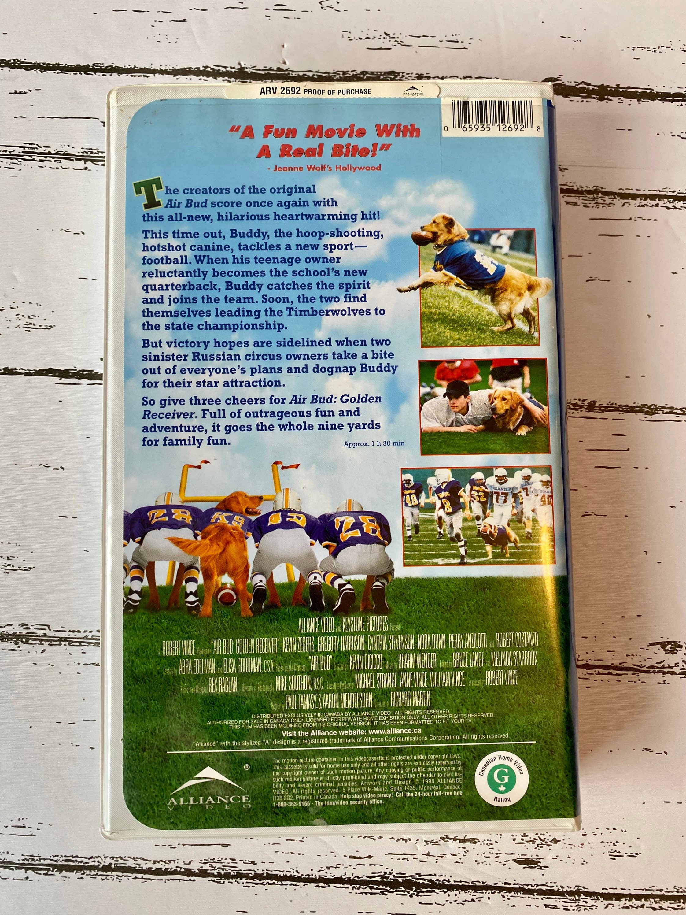 Air Bud Golden Receiver Vhs