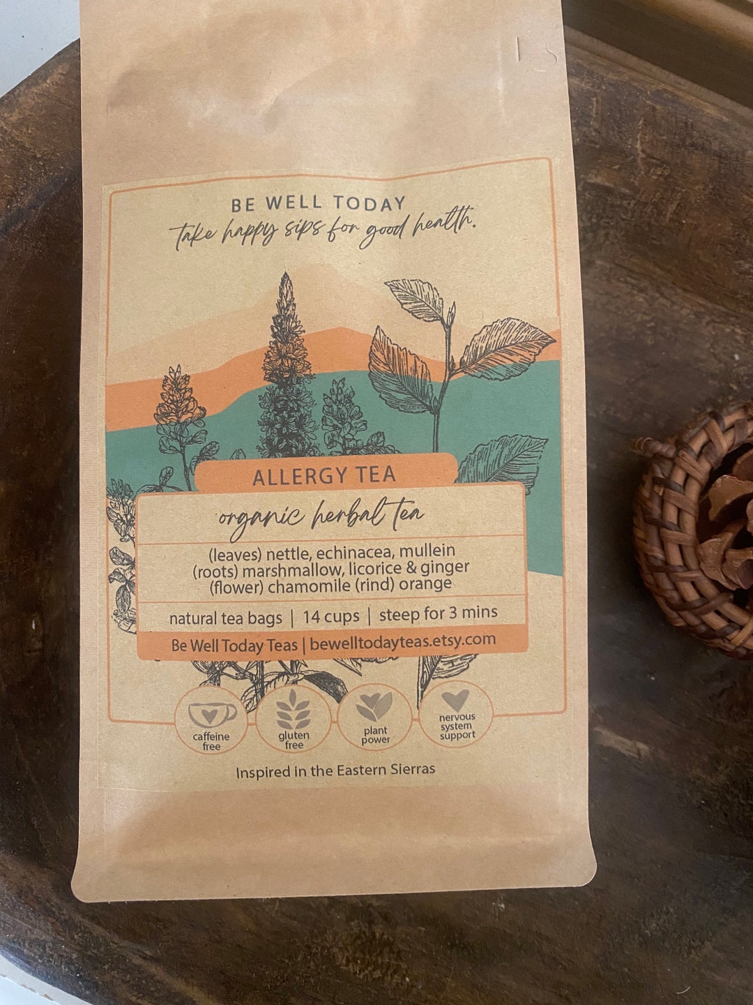 Herbal Allergy Tea // Natural Bags - Etsy