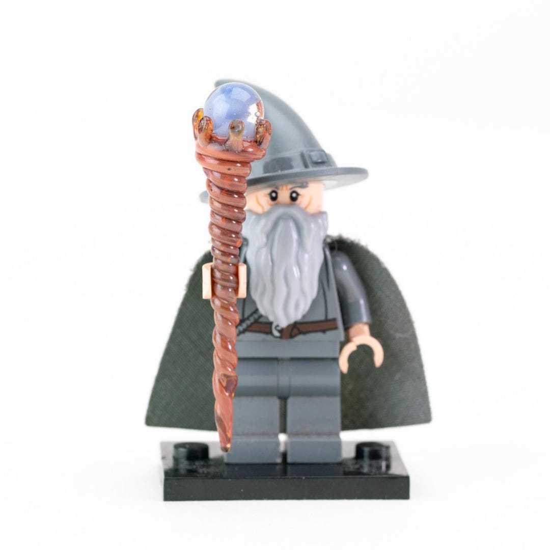 2-pack Minifigure Glass Wizard Staff - Etsy