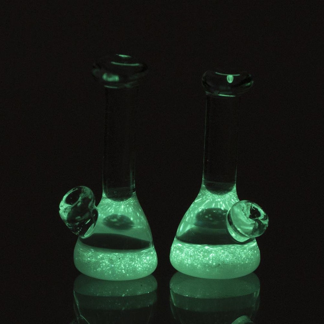 2-pack Minifigure Glass Mini Beaker Glow-in-the-dark - Etsy