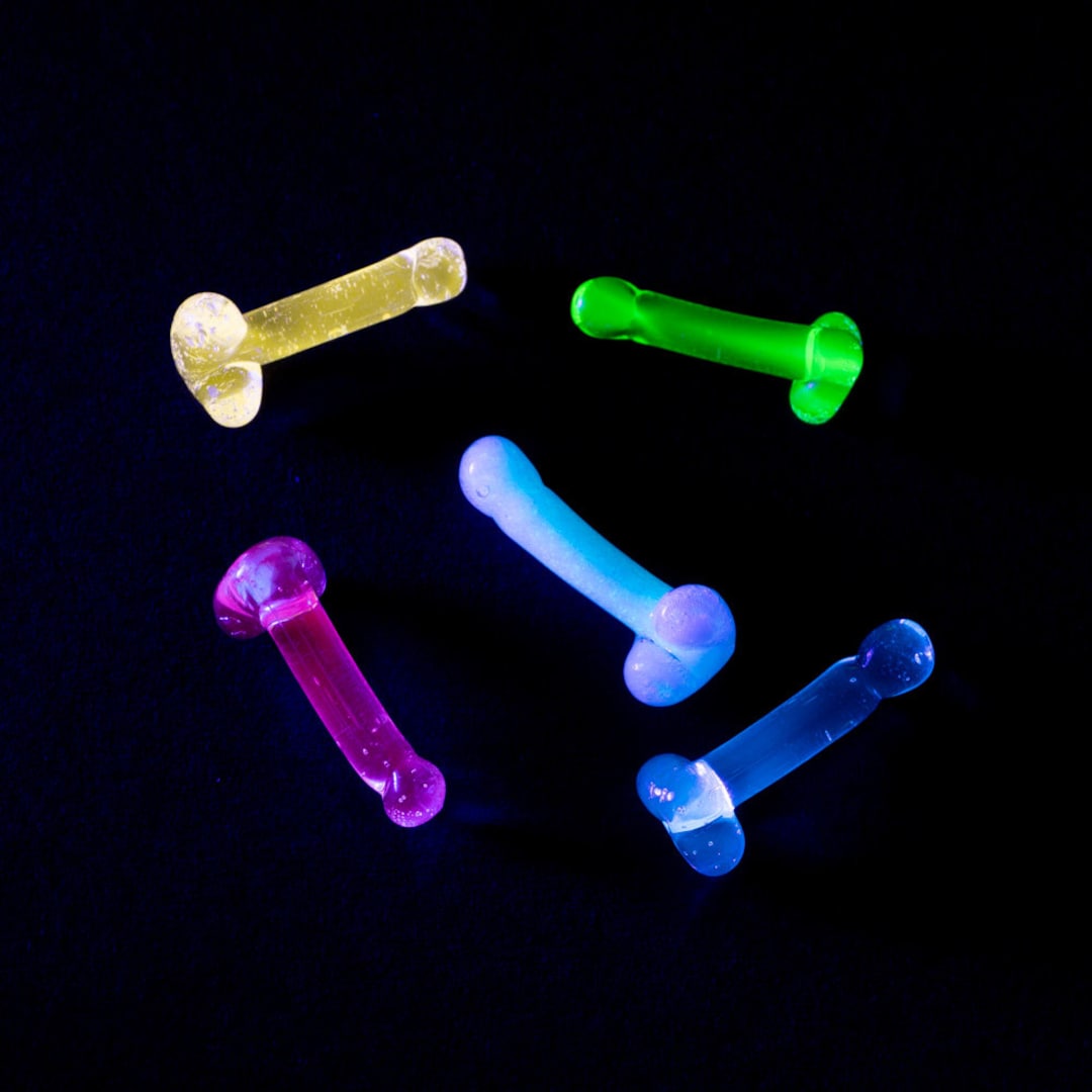 5-piece Minifigure Glass UV and Glow in the Dark Diddlers - Etsy