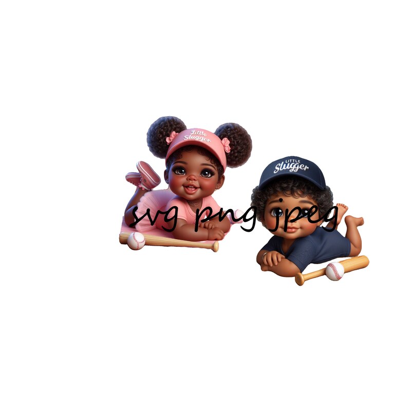 Little Slugger African American Babies, Baby Shower Babies, Toppers ...
