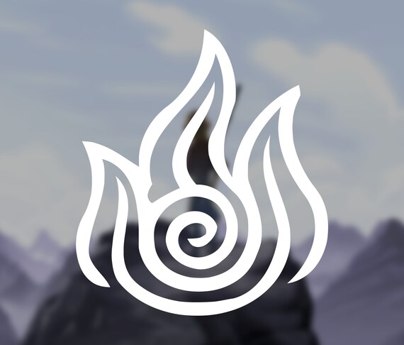 Avatar The Last Airbender Firebending Symbol Decal ATLA | Etsy