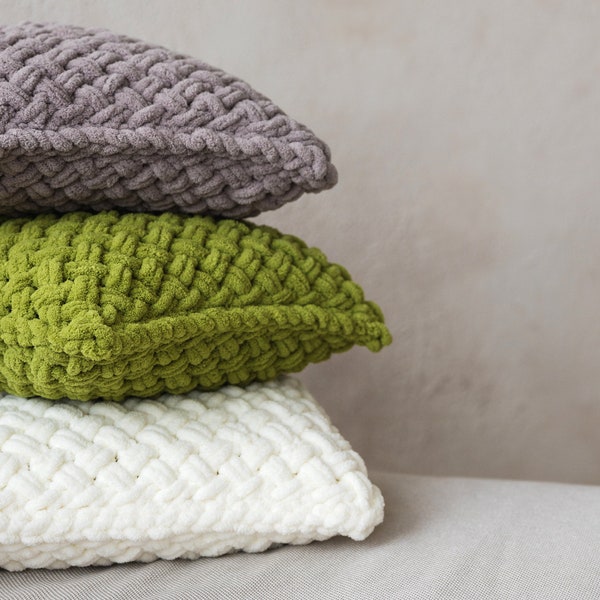 Pillow Knitted - Etsy