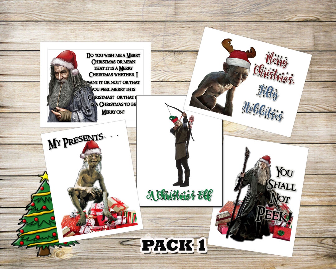 Lord of the Rings 10 Pack Christmas Cardslimited Time: FREE Postcard ...