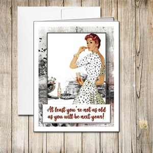 Funny Retro Birthday Card - Etsy