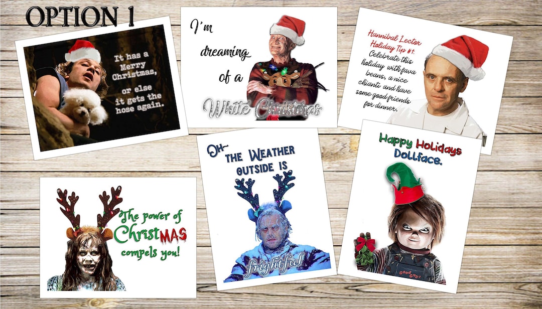 Greatest Horror Christmas Card 12 Pack! - Etsy
