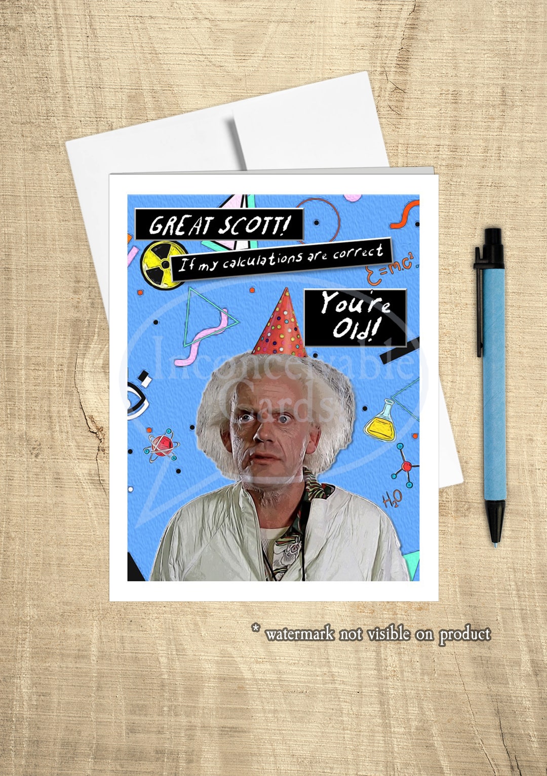 Doc "great Scott You're Old!" Funny Back to the Future - Birthday ...