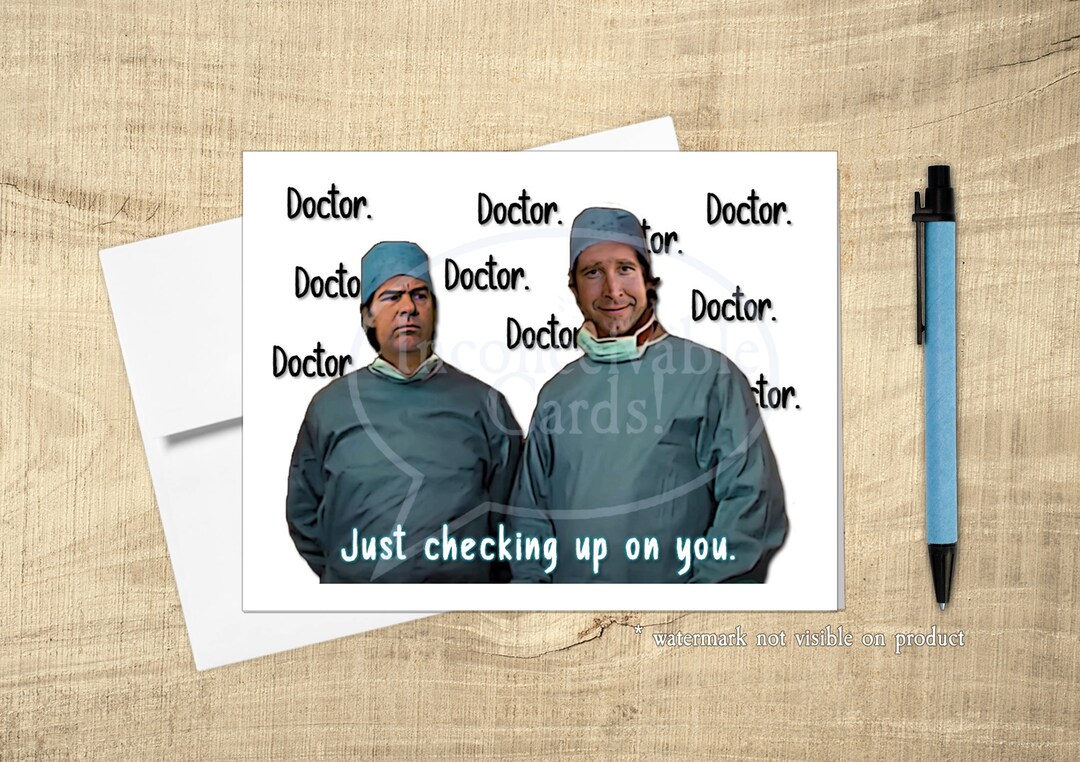 Funny "doctor Doctor Doctor" Checking up on You Card, Thinking of You ...