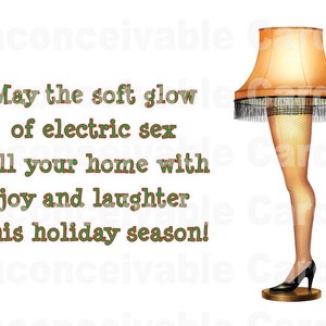 Christmas Story - Leg Lamp Christmas Card - Etsy