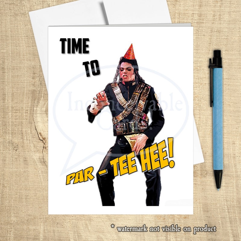 Michael Jackson Birthday Card - Etsy