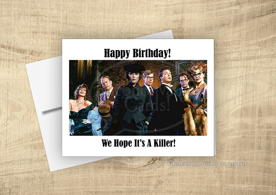 Clue Killer Birthday Card, Funny Mystery Birthday Card, Detective ...