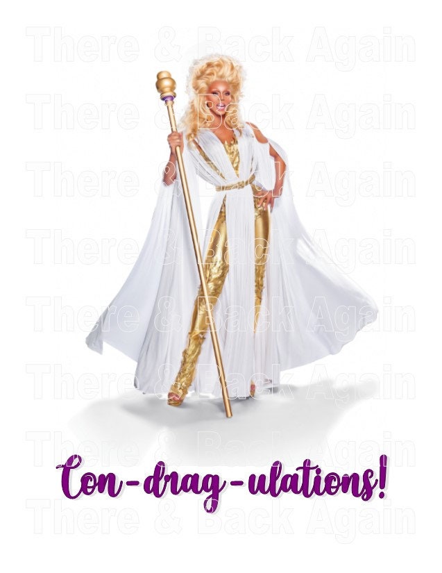 Rupaul Funny Congratulations Card Raunchy Humor Card Drag - Etsy
