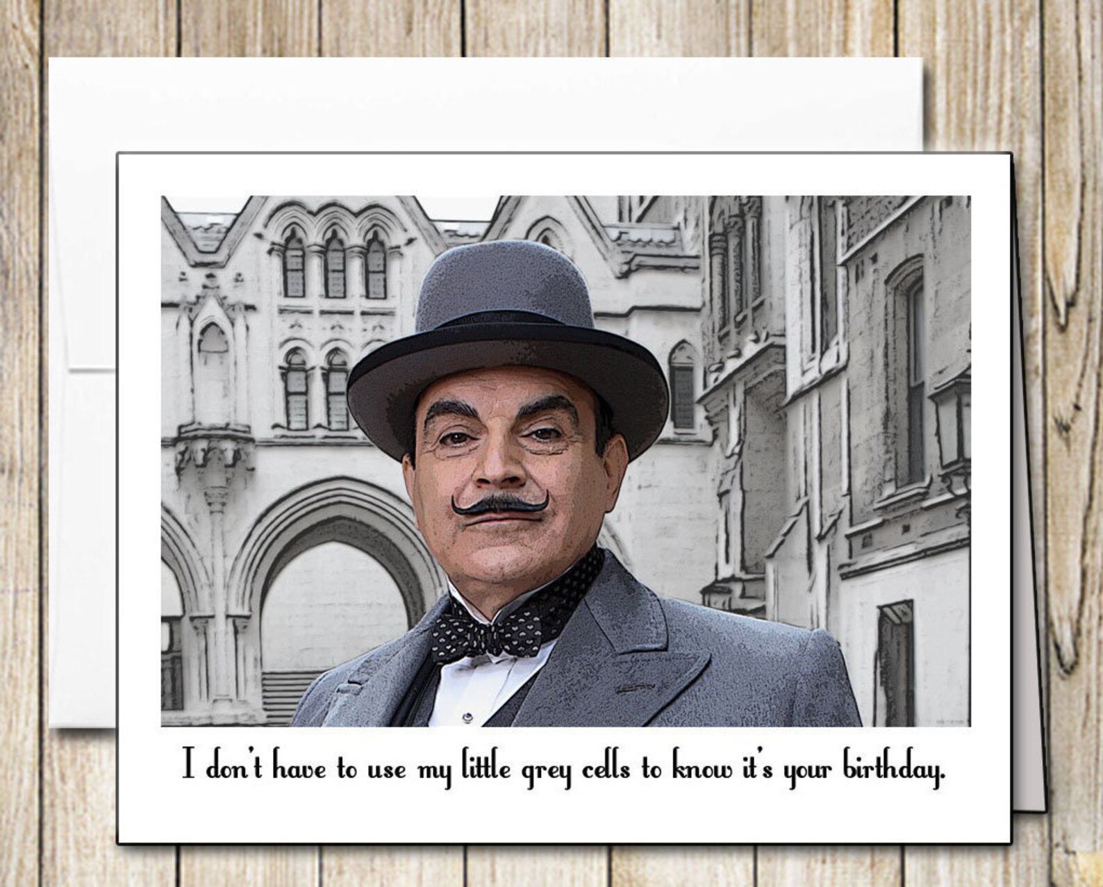 Detective Birthday Poirot Handmade Birthday Cards - Etsy