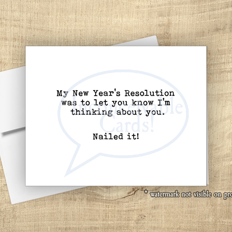 Funny New Years Card - Etsy