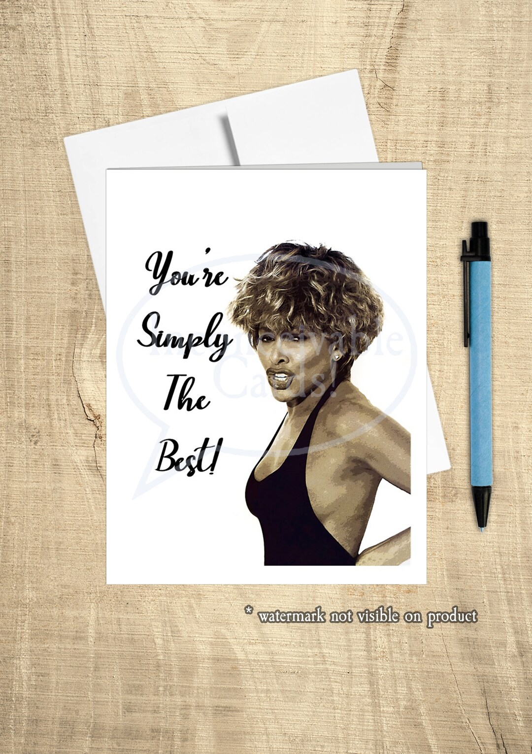 Tina Turner - Simply the Best Funny Birthday Card, Get Well Card, Feel ...