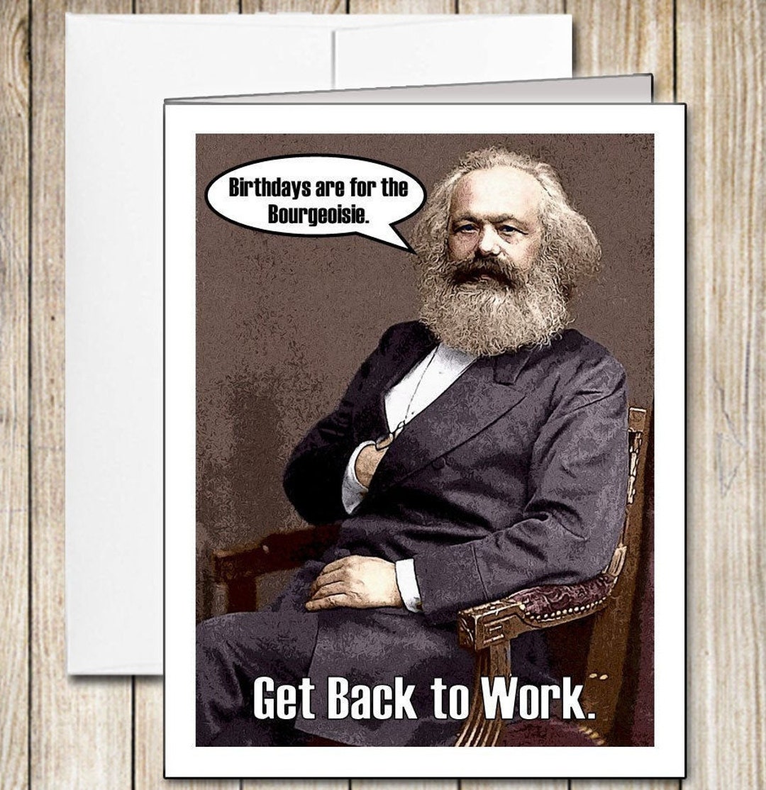Karl Marx Communism Happy Birthday Card - Etsy