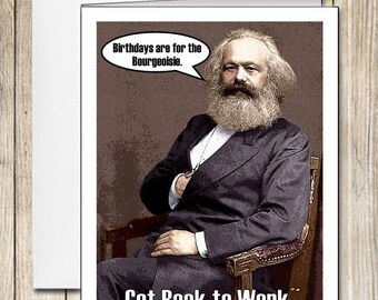 Karl Marx Birthday Card - Etsy