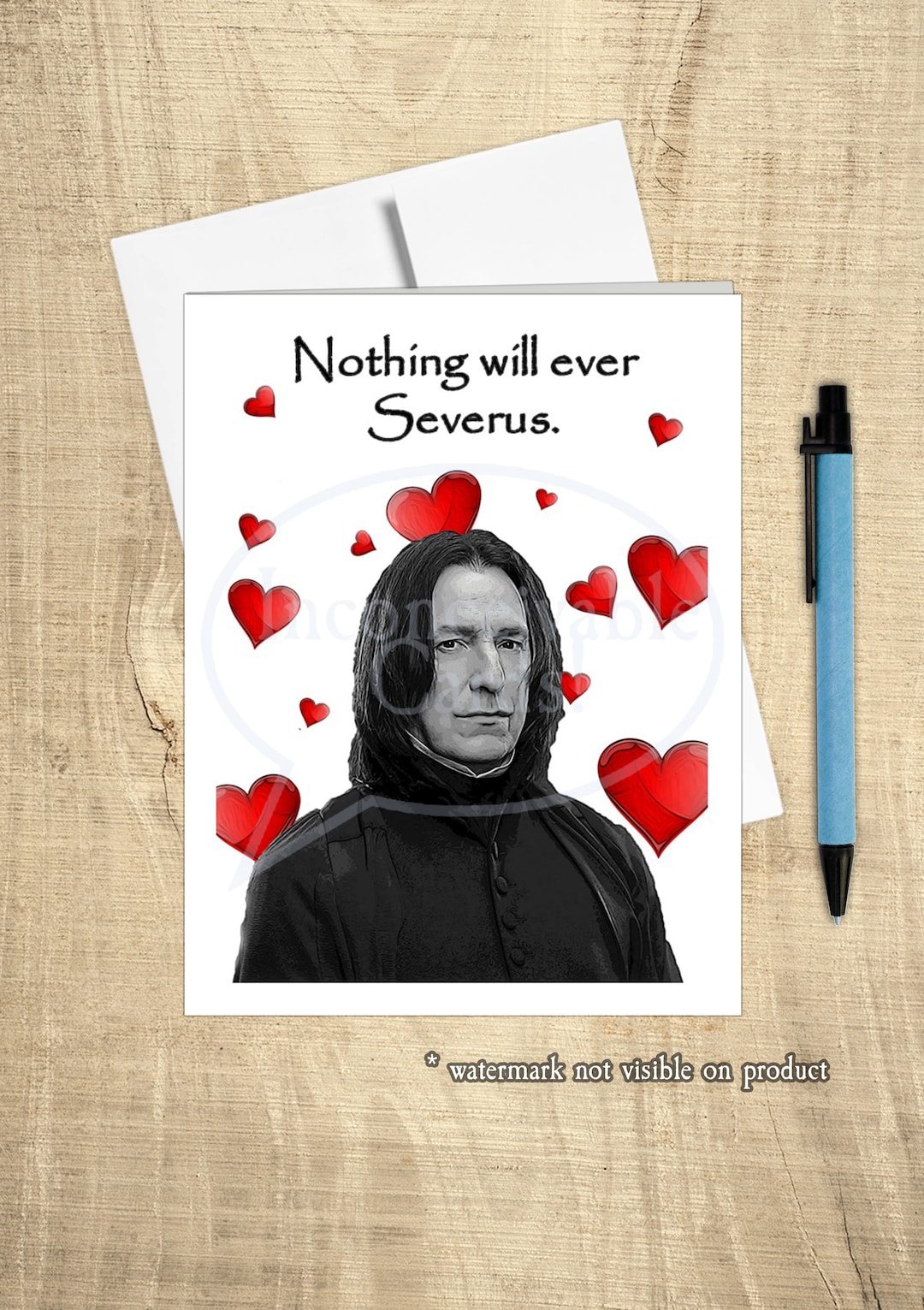 Funny Sever Us Wizard Love Card, Romantic Nerd Card, Love Card ...