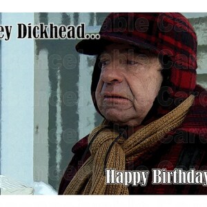 Grumpy Old Men Hey Dckhead Funny Card for Any - Etsy