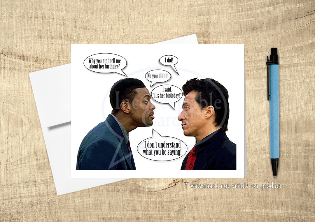 Rush Hour Birthday Card - Etsy