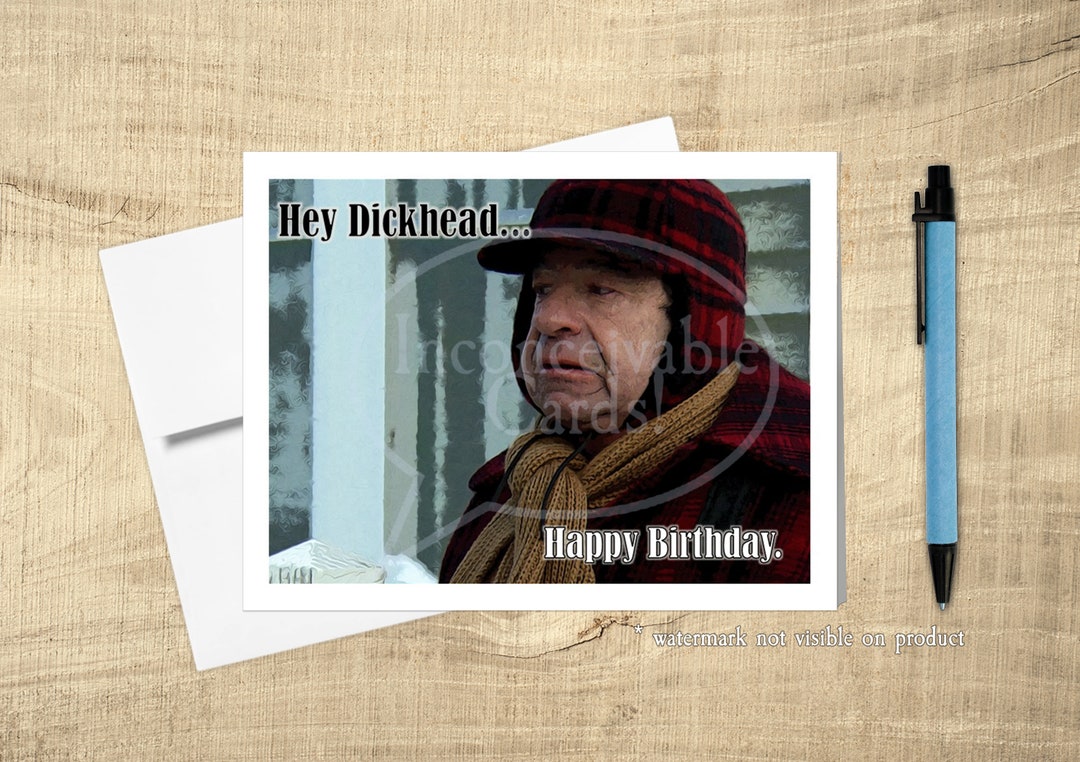 Grumpy Old Men - Happy Birthday D*ckhead, Funny Birthday Card, Rude ...