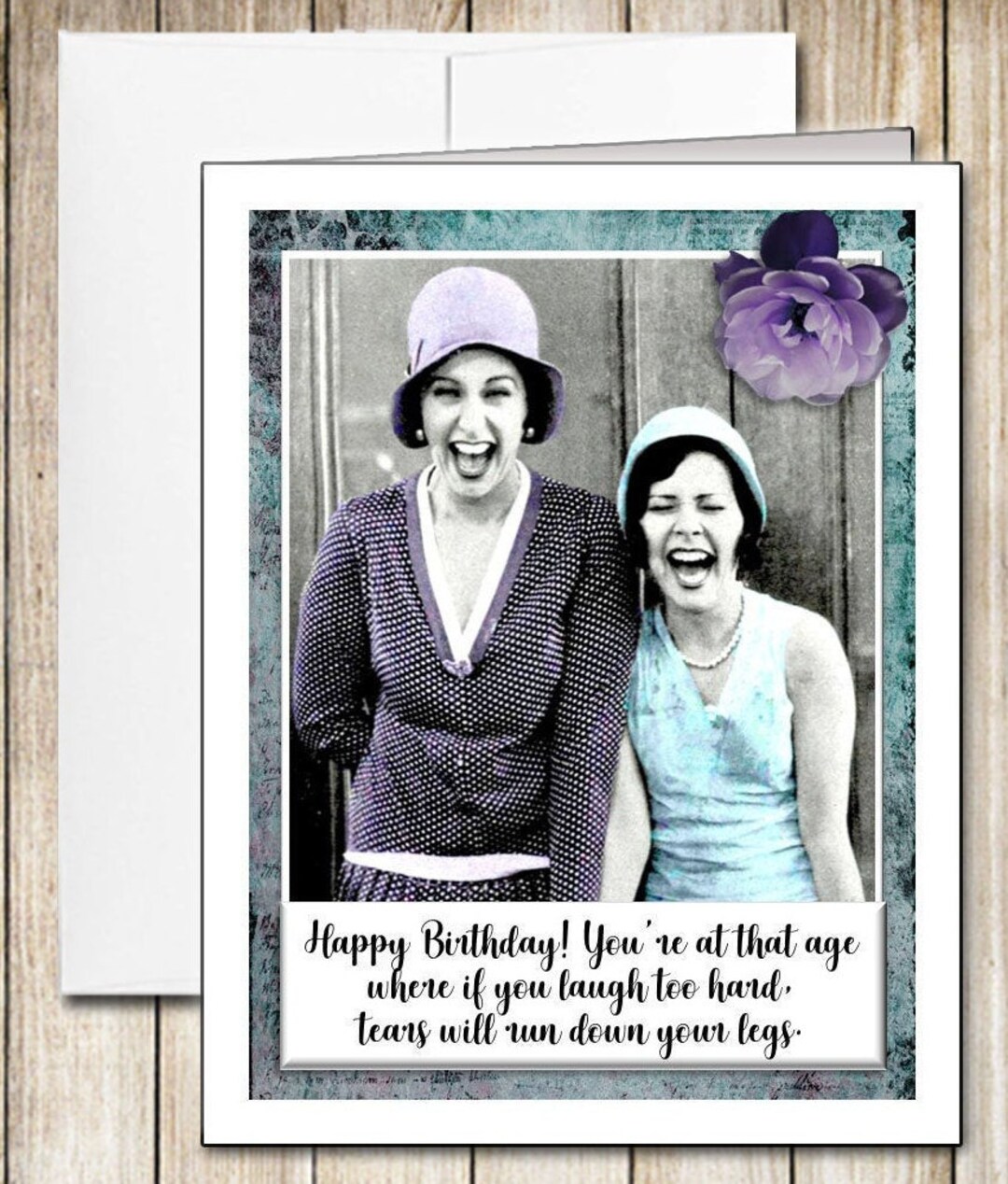 Funny Birthday when You Laugh Tears Trickle Down - Etsy