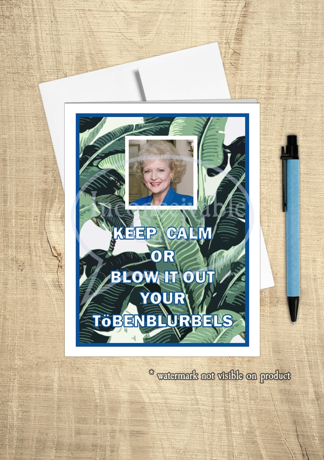 Funny Betty White Card: Keep Calm, All Occasions - Etsy