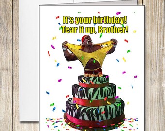 Hulk Hogan Birthday Card - Etsy
