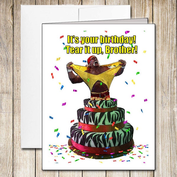 Wwe Happy Birthday Card - Etsy