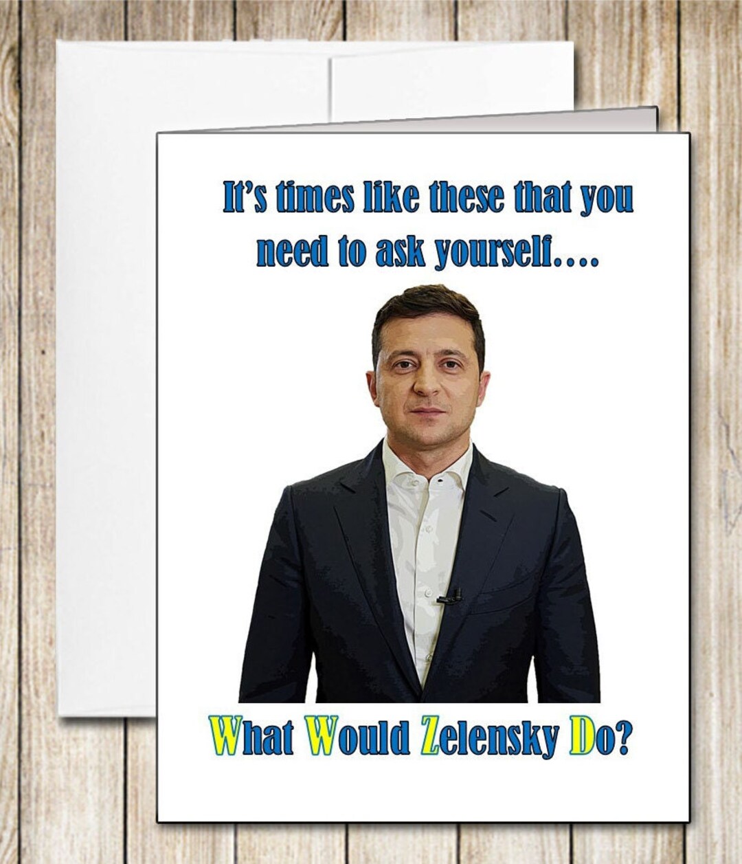 Ukraine Zelensky Thinking of You Feel Better Any Occasion Card - Etsy