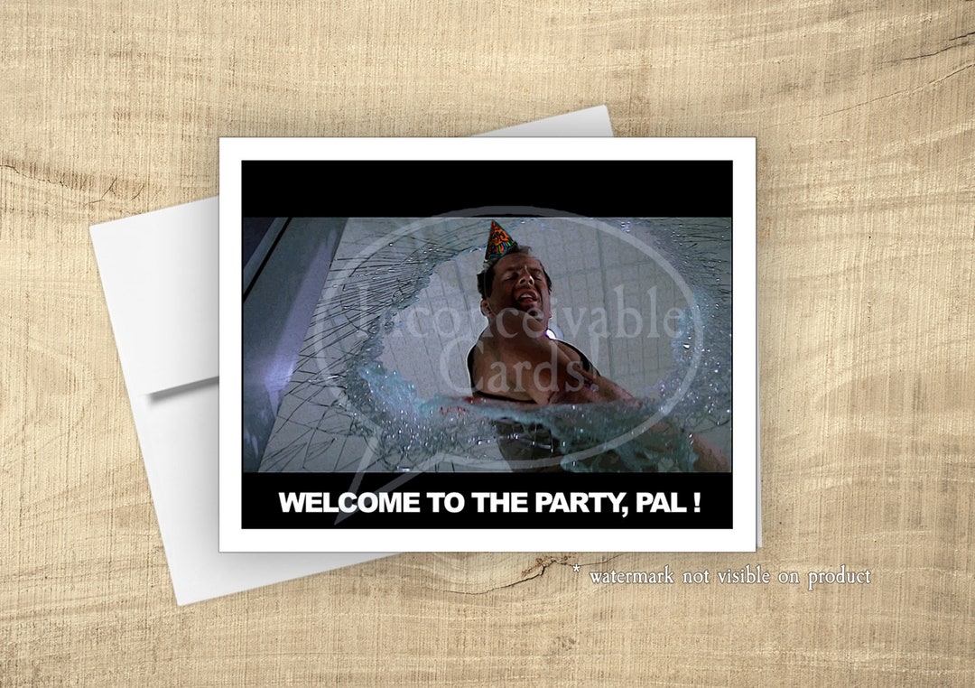 Funny Bruce "welcome to the Party" Birthday Card FUNNY! *limited Time ...