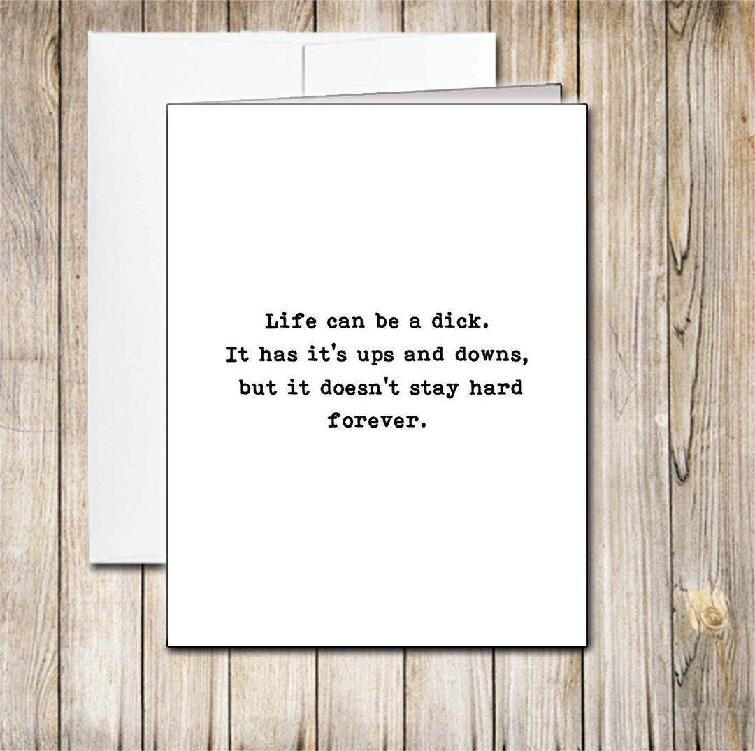 Life Can Be a Dk Funny Hang in There Card Funny & - Etsy