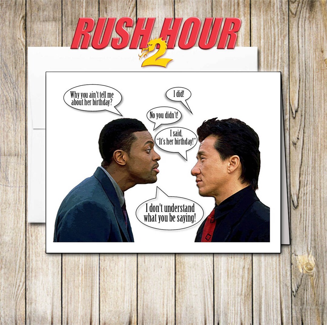 Rush Hour Birthday Card - Etsy