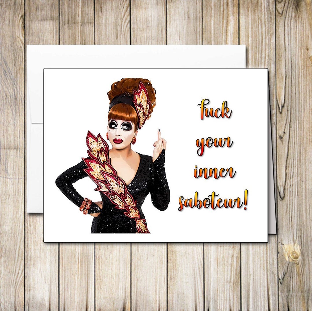 Rupaul F Your Inner Saboteur Hilarious Card for Any - Etsy