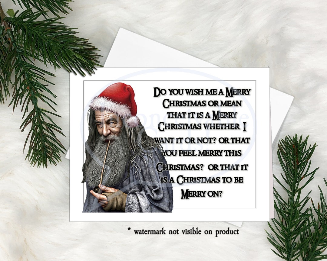 Wizard Wish Me A Merry Christmas Card*limited Time: FREE Postcard With ...